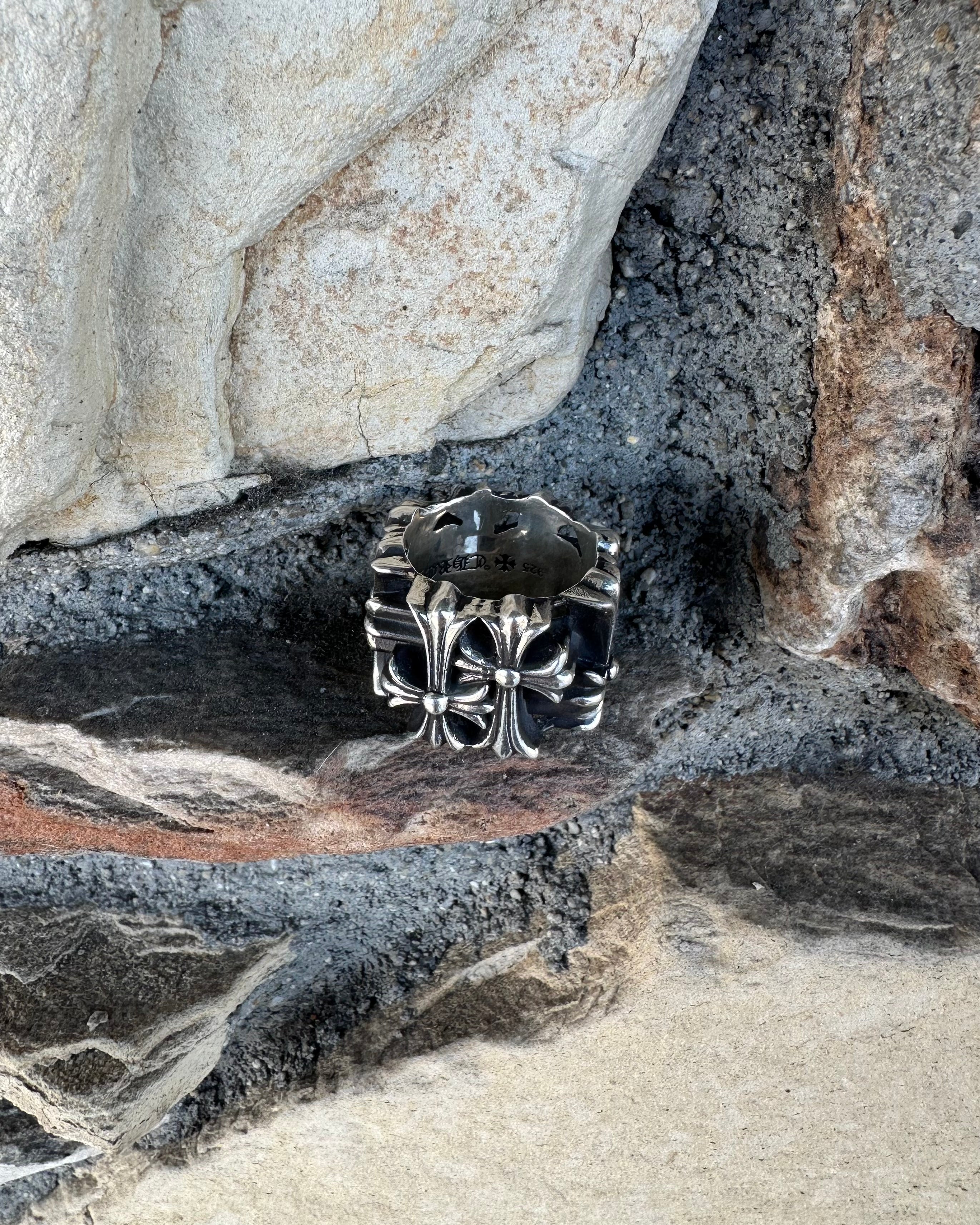 Chrome Hearts Square Cemetery Ring – DARC STUDIOS